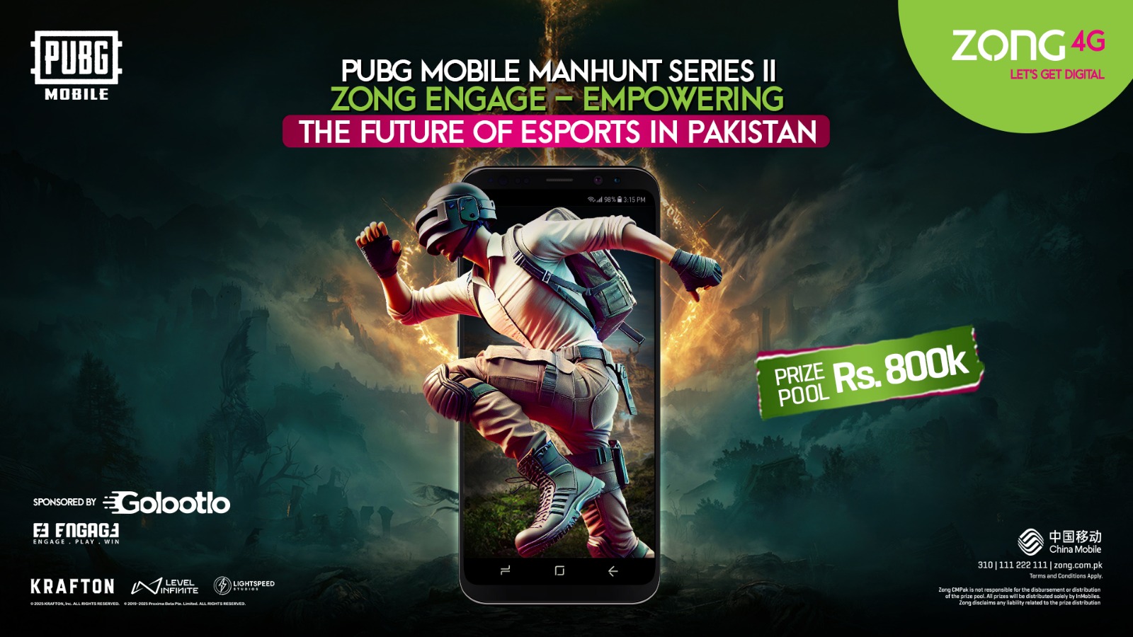 Zong 4G Powers Pakistan’s Biggest PUBGM Tournament – Manhunt II – Peak ...